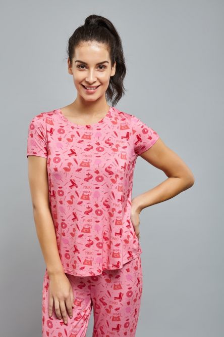 Be Pink Cuffed Pajama Set – NeceSera